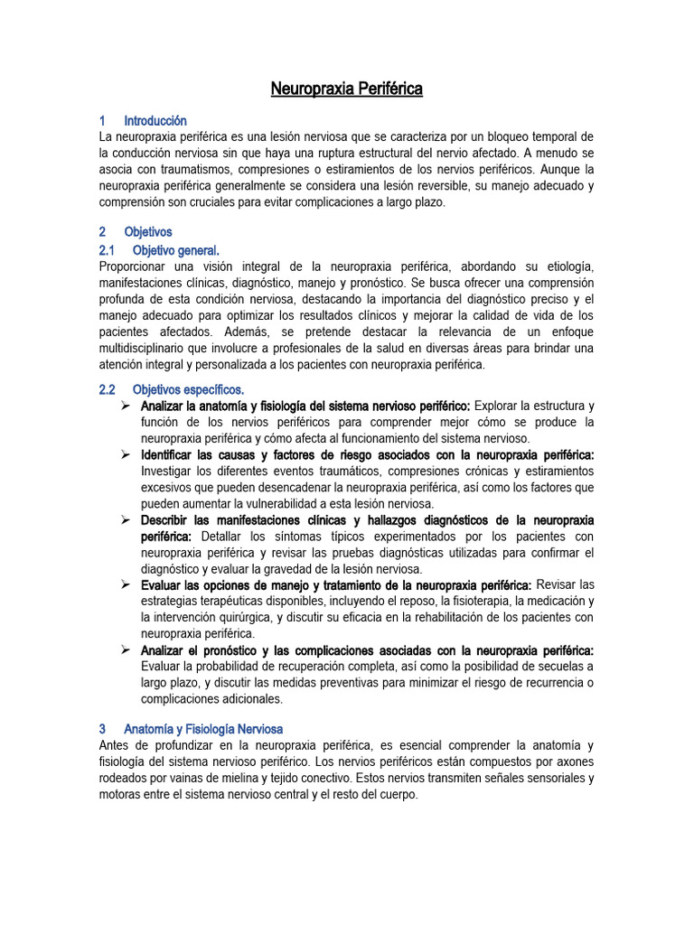 Guía Completa sobre Neuropraxia Periférica | PDF | Electromiografia ...