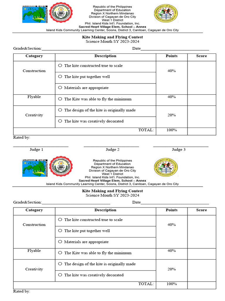 kite making rubric | PDF