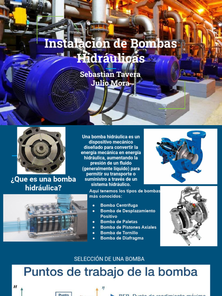 Instlacion de Bombas Hidraulicas | PDF