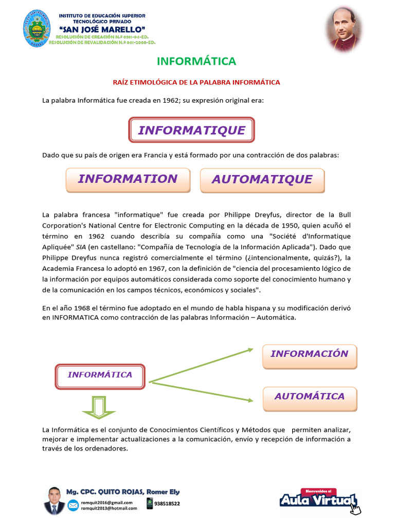 Informatica e Internet - Semana 01 - Ml01-Informatica | PDF | Periférico | Hardware de la ...