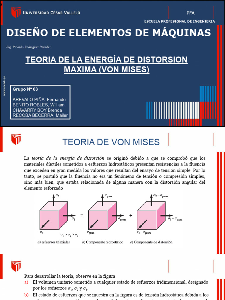 Teoria de Von Mises | PDF | Deformación (ingeniería) | Estrés (Mecánica) Teoria de Von Mises | PDF | Deformación (ingeniería) | Estrés (Mecánica)