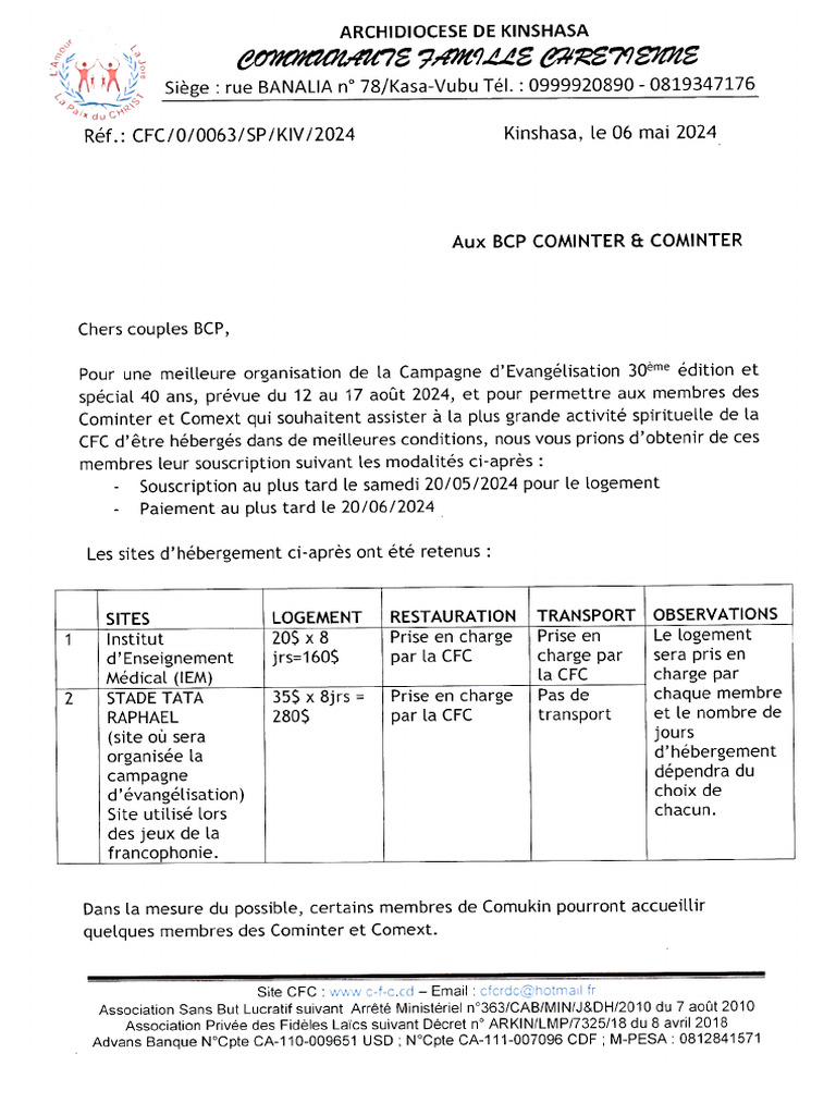 INFORMATION AU COUPLE BCP | PDF