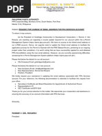 Letter of Request PLDT | PDF