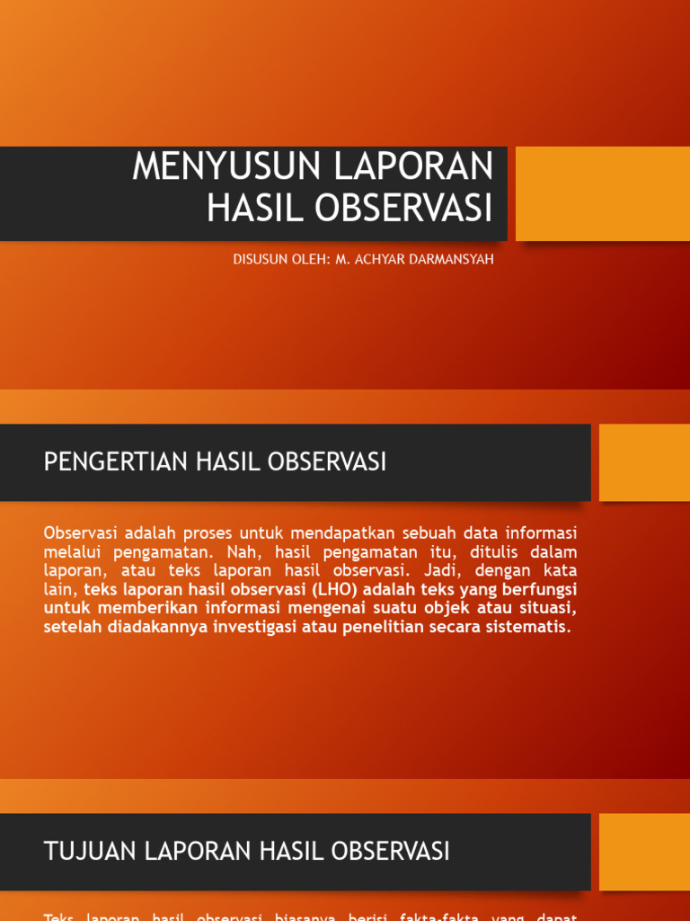 Menyusun Laporan Hasil Observasi | PDF | Kesehatan Holistik | Sains & Matematika