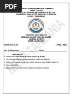 Basic Mathematics Form One Notes 2025 by MR. ELIAMANI CHALIGHA | PDF ...