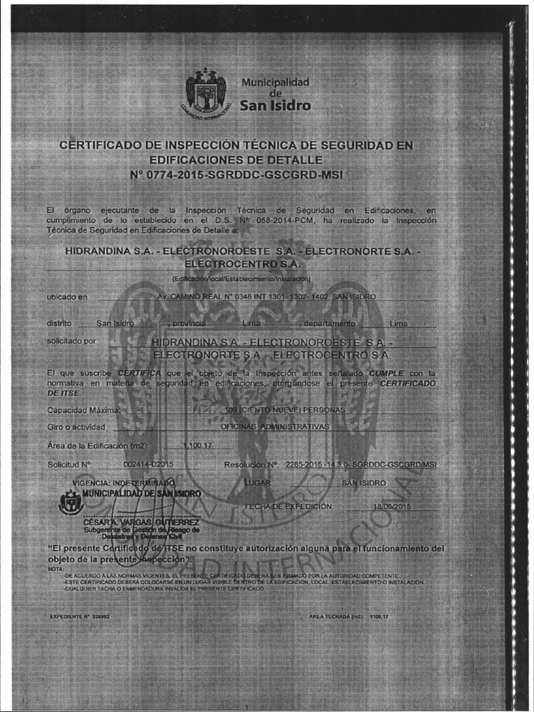 CERTIFICADOS VARIOS | PDF