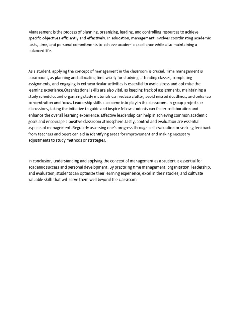 Student Management for Academic Success | PDF