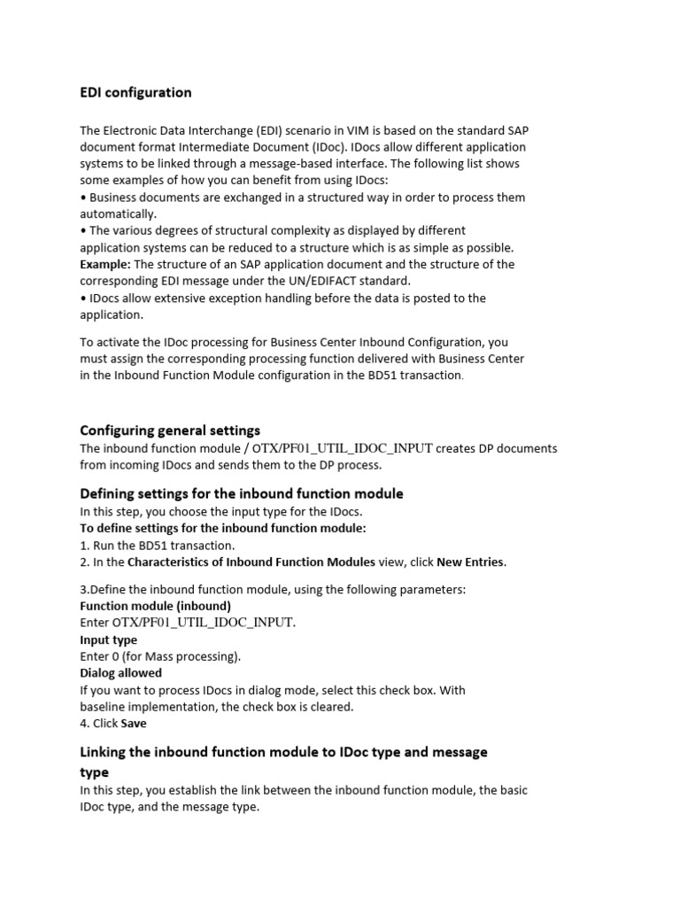 IDoc document-OpenText | PDF | Electronic Data Interchange | Parameter ... IDoc document-OpenText | PDF | Electronic Data Interchange | Parameter ...