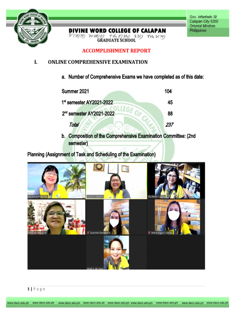 Graduate School Accomplishment Report 2022 | PDF | Thesis | Academia