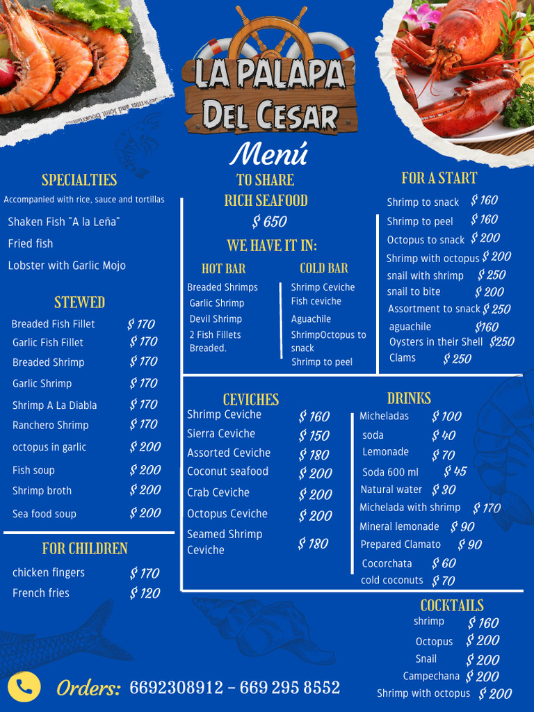 Menú Ingles | PDF | Foods | Food And Drink Preparation