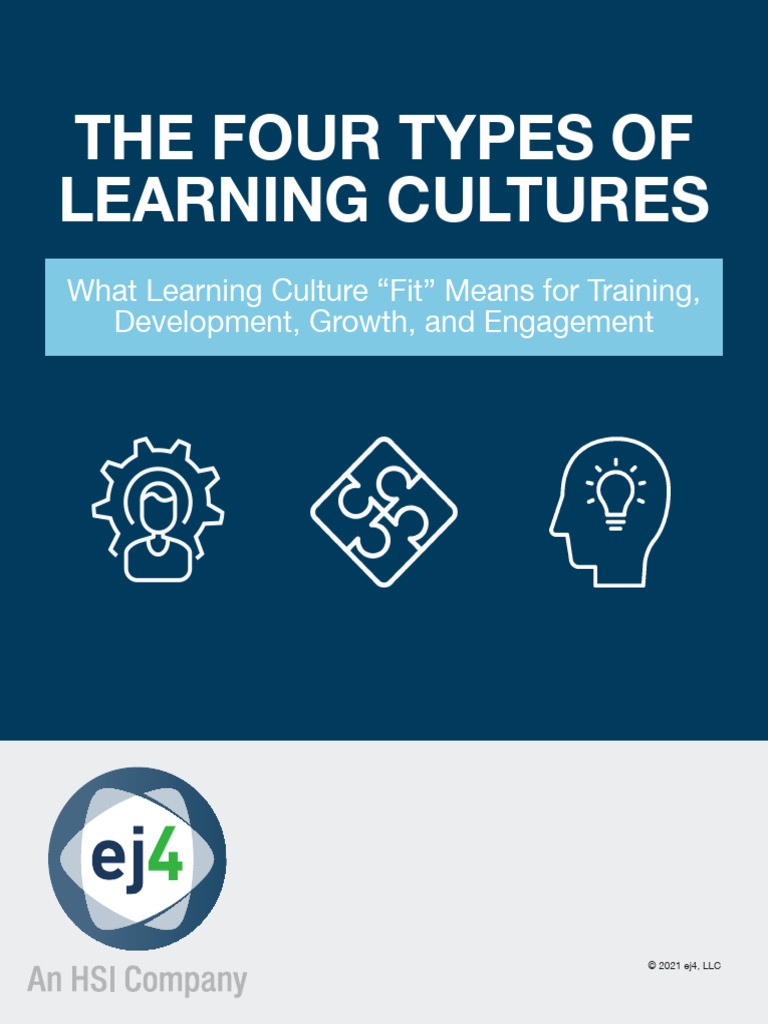 4 Most Common Learning Cultures - Ej4 Whitepaper | PDF | Learning | Educational Technology
