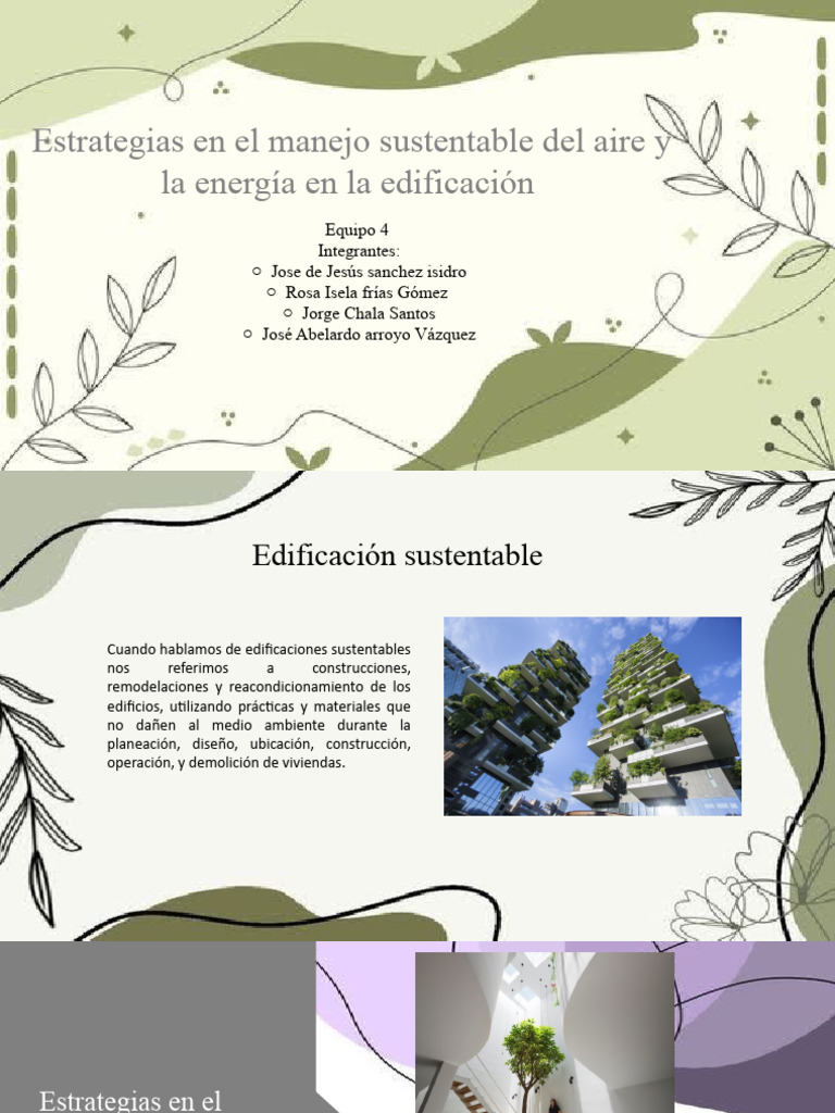 Esposicion 2do Parcial Edificacion Sustentable | PDF | Uso eficiente de energía | Energía renovable