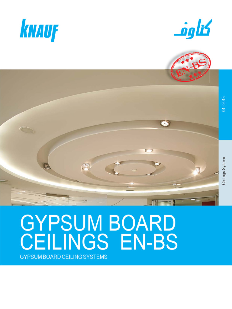 Knauf EN-BS Ceiling Manual | PDF | Drywall | United Arab Emirates
