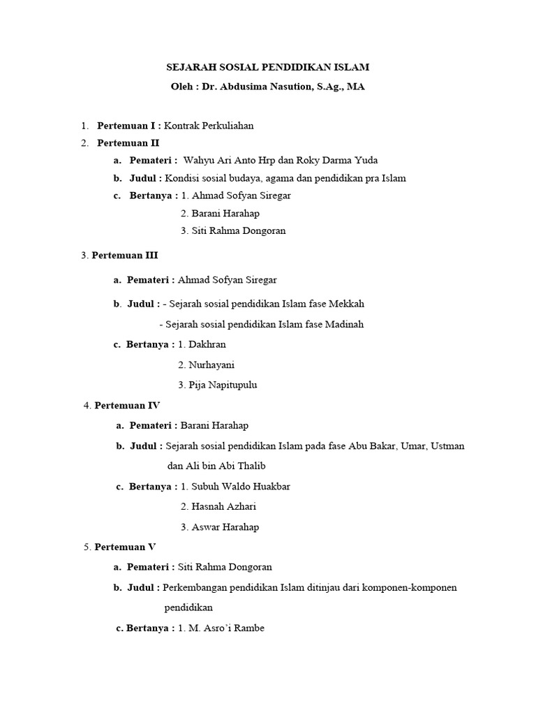 Pak Abdusima | PDF | Ilmu Sosial | Agama & Spiritualitas