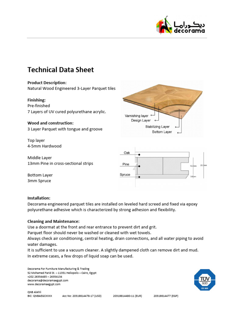 TDS Engineered Parquet | PDF | Technology & Engineering