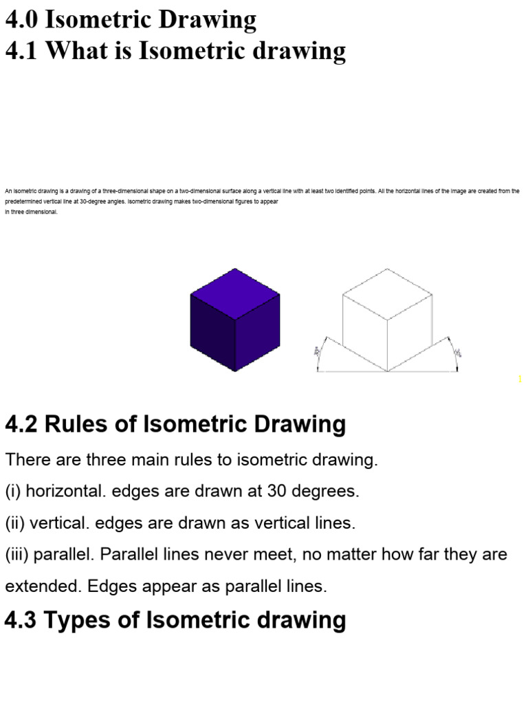 Isometric Drawing | PDF | Drawing | Shape