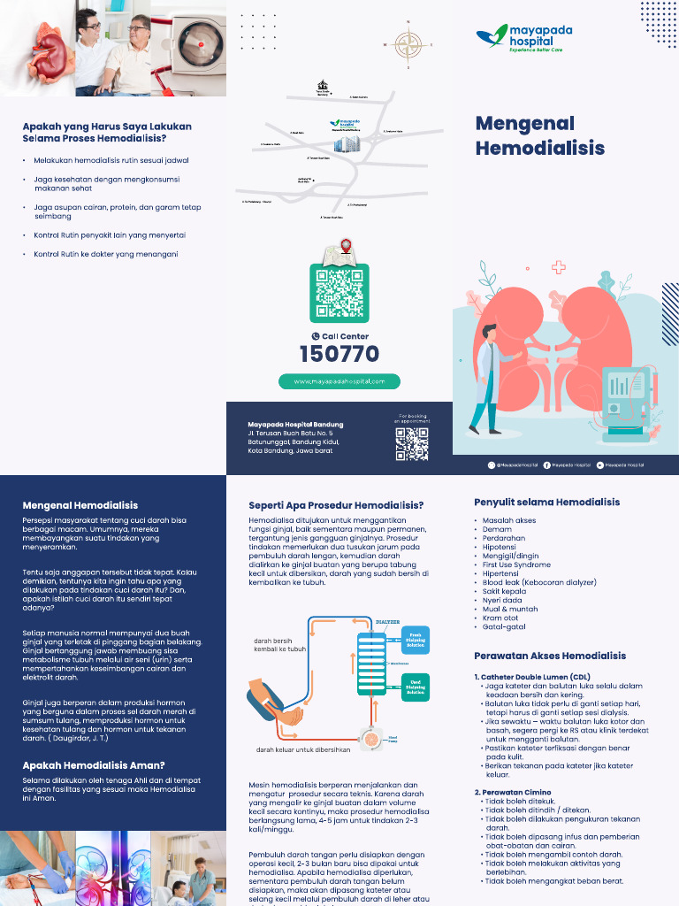 Brosur Edukasi - Hemodialisis MHBD | PDF