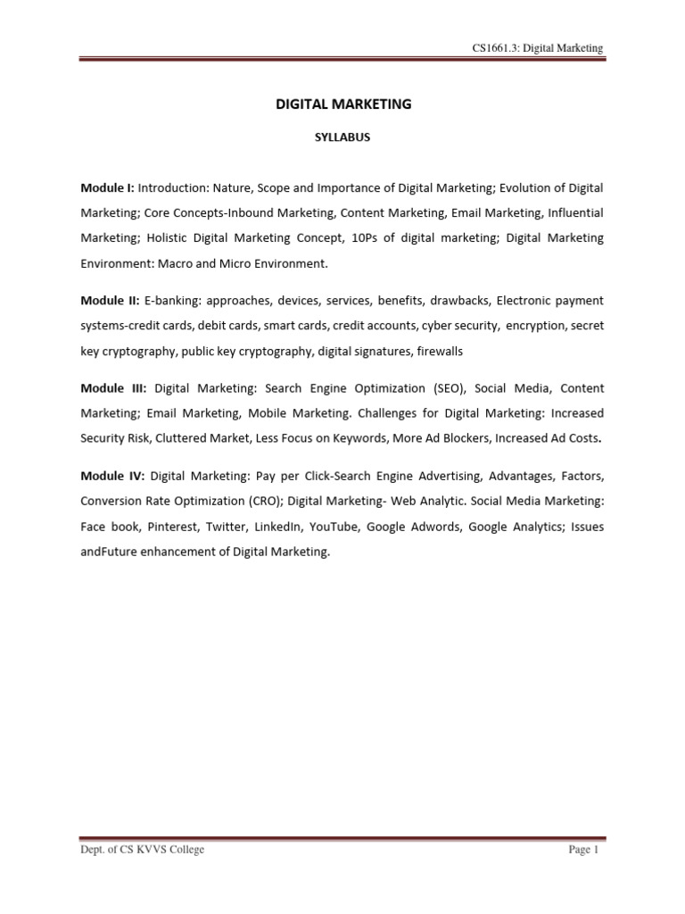 Digital Marketing - Full 2024 | Download Free PDF | Digital Marketing ...