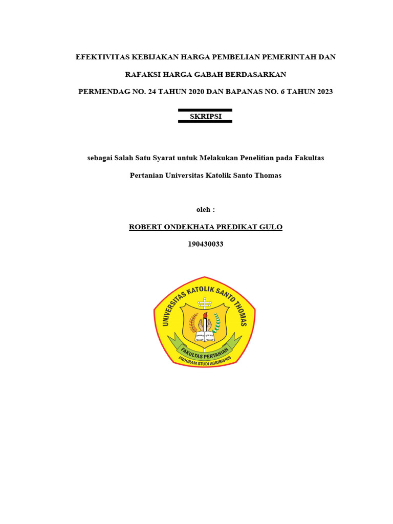 Proposal ACC Robert Gulo | PDF | Bisnis | Ilmu Sosial