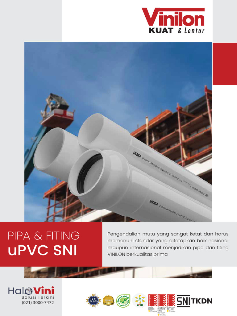 Pipa PVC Vinilon: Kualitas dan TKDN | PDF