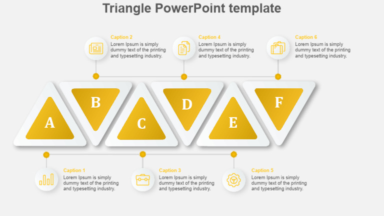 Triangle Powerpoint Template Yellow | PDF
