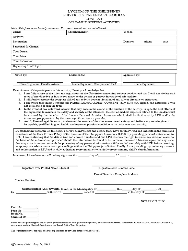 Parental-or-Guardian-Consent-SAO-Template | PDF | Justice | Crime ...
