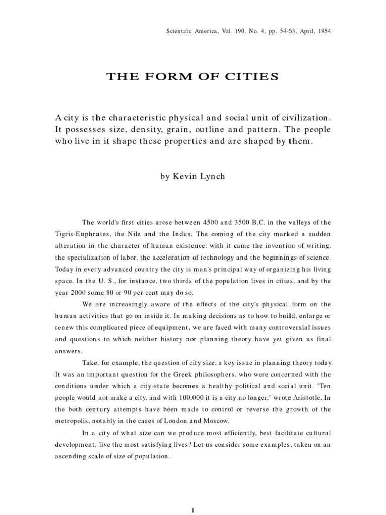 The Forms of Cities | PDF | Suburb | Apartment