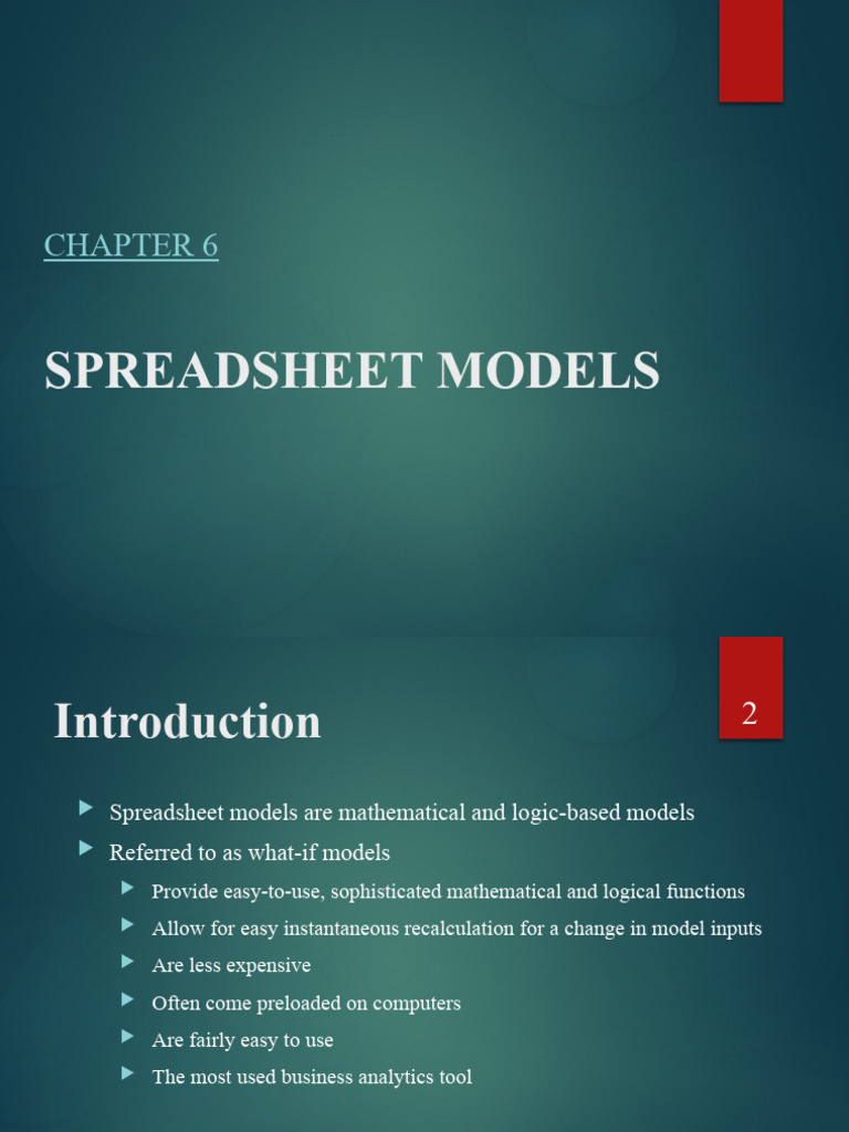 Spreadsheet Model | PDF | Spreadsheet | Worksheet Spreadsheet Model | PDF | Spreadsheet | Worksheet