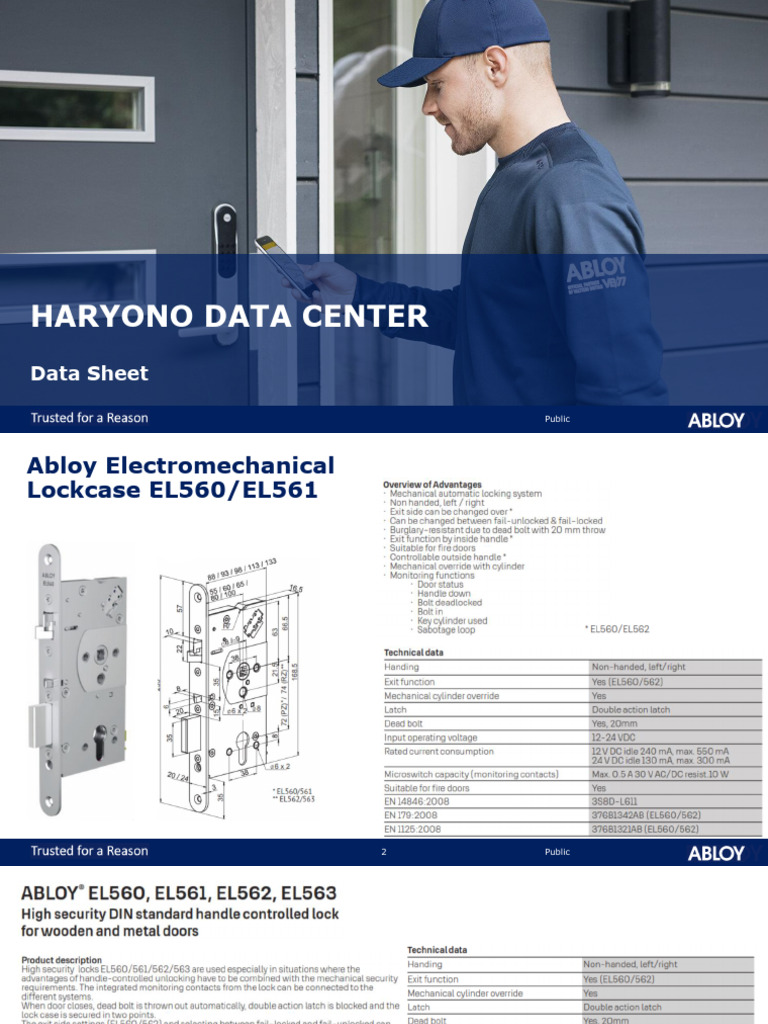 DOOR HARDWARE DATA SHEET - HARYONO DATA CENTER | PDF