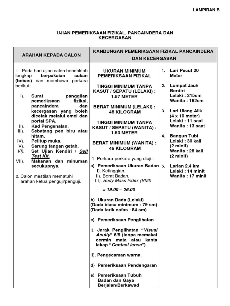 Ufpk Lampiran B Pembantu Penguasa Kastam | PDF