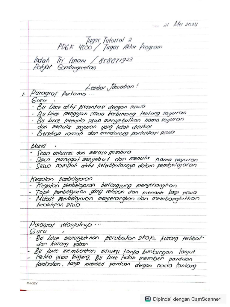 TT2 TAP - Indah Tri Isnani | PDF