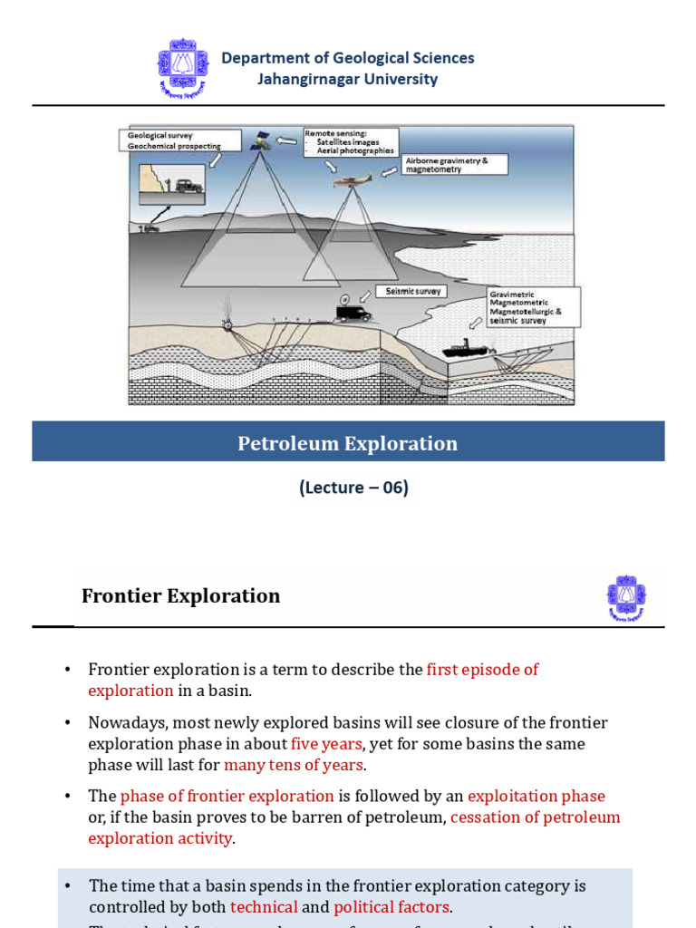 GS501 Lecture-6 Petroleum Exploration | PDF | Petroleum | Petroleum ...