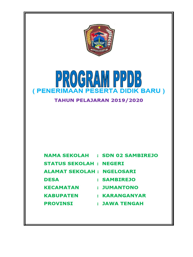 PPDB Tahun 2019-2020 | PDF | Karier & Perkembangan