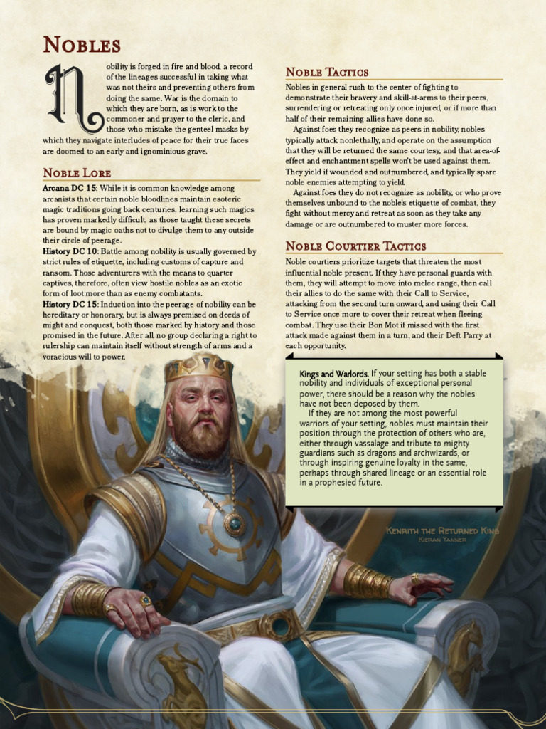 Nobles | PDF | Nobility | Duel