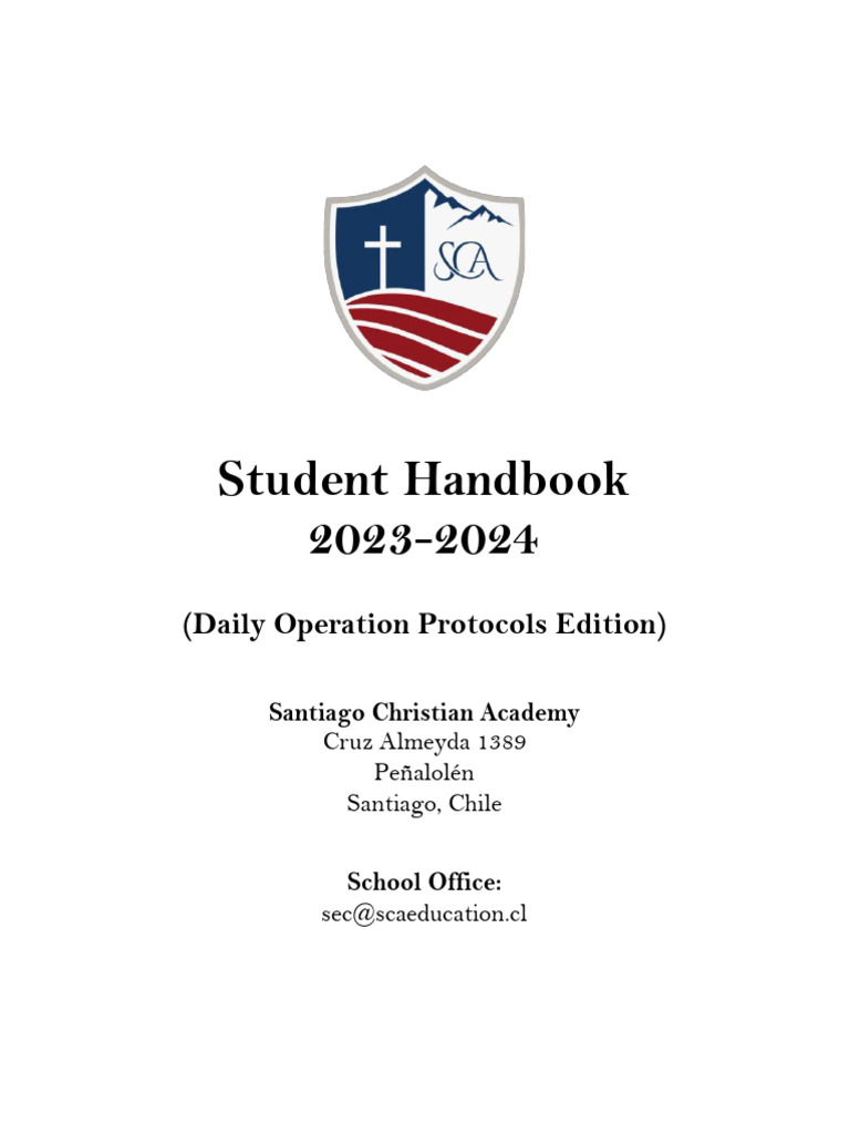 Student Handbook | PDF | Baptism | Christian Church