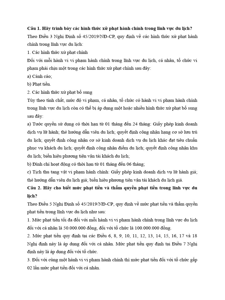 Ôn Thi VBQPPL | PDF