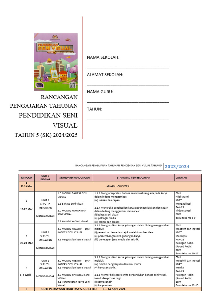 RPH PSV THN 5 2024 | PDF