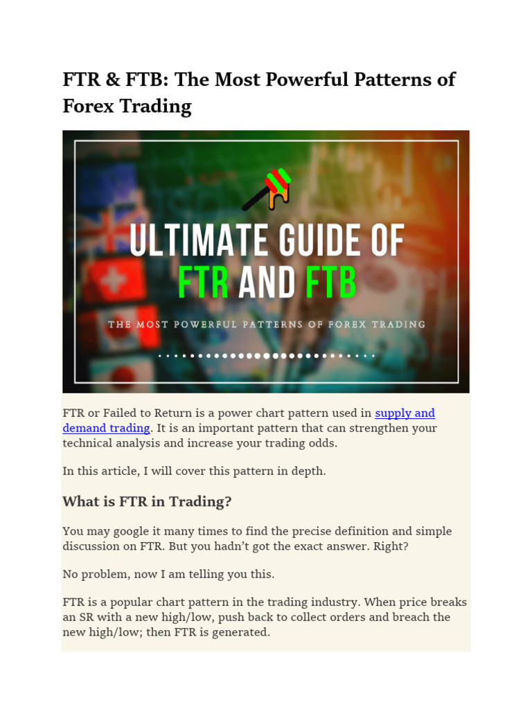 FTR & FTB-The Most Powerful Patterns of Forex Trading | PDF | Technical Analysis | Business