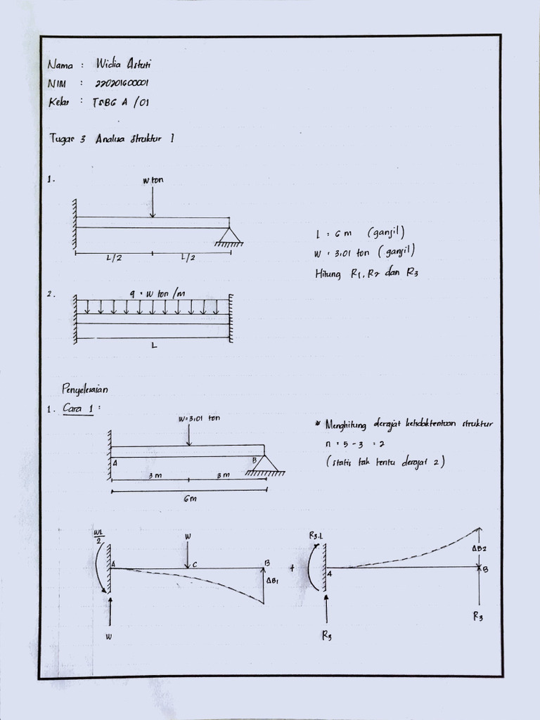 Tugas 3 Anstruk I - Widia Astuti - 2202016000001 | PDF