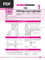 IMO Class 7 Syllabus Overview (2025) | PDF