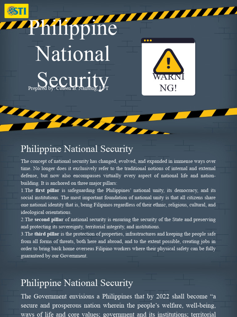 Philippine National Security Overview | PDF | National Security ...
