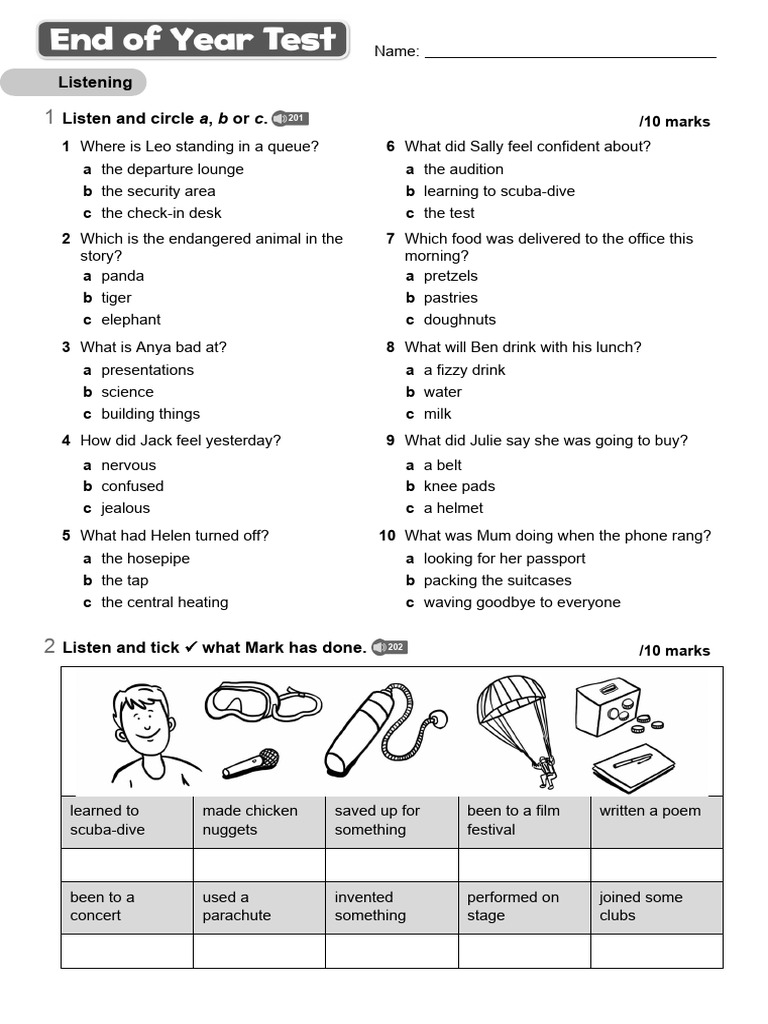 Oxford Thinkers 6 EOY Test | PDF