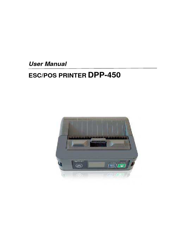 Manual Imprimanta Mobila de Etichete Datecs DPP 450 Bluetooth 12316 | PDF | Printer (Computing ...