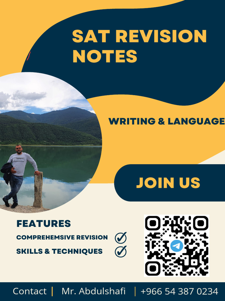 MR Abdulshafi's SAT Writing & Language Revision Notes 2 | PDF ...