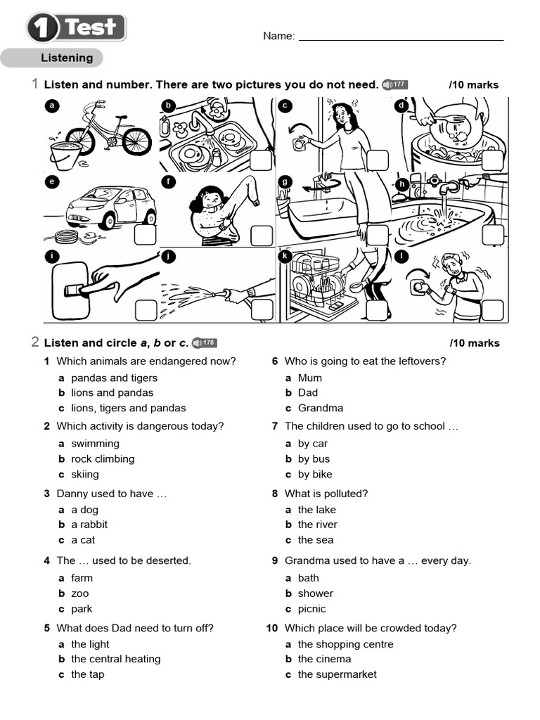 Oxford Thinkers 6 Unit 1 Test | PDF