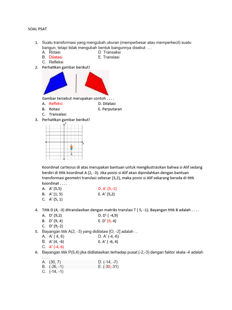 Soal Psat | PDF