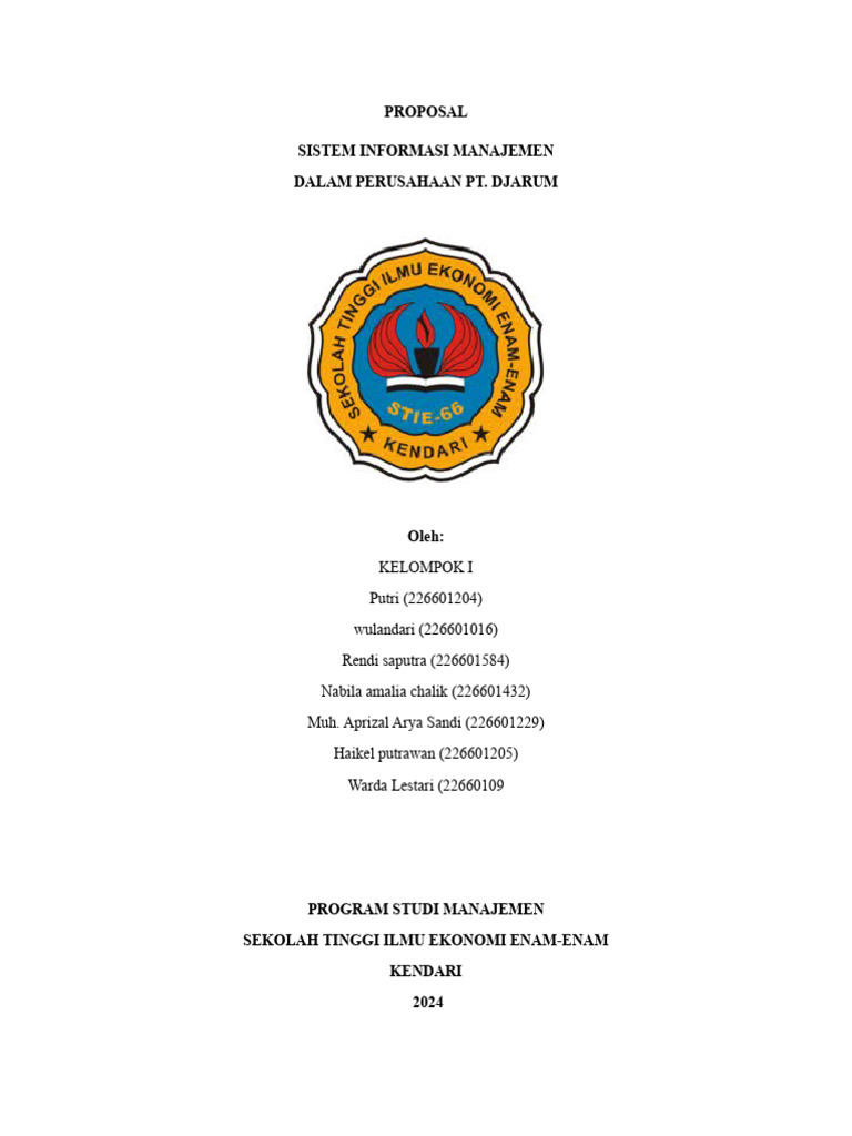 Proposal Kelompok 1 (Sim) - 1 | PDF