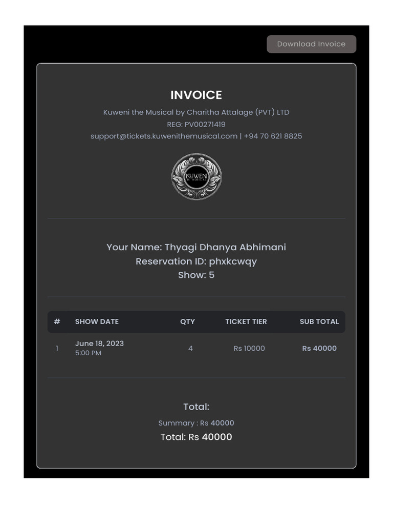 Kuweni The Musical | PDF