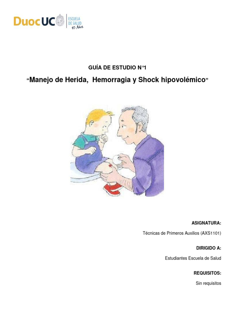 GUIA HERIDAS Semana 9 | PDF | Herida | Primeros auxilios