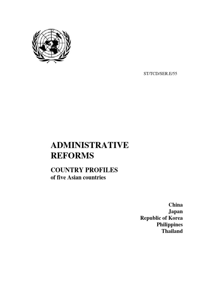 Reference 1997-Administrative-Reforms - Country-Profiles-of-Five-Asian ...